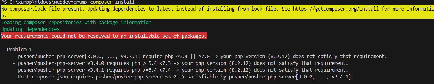 Your requirements could not be resolved to an installable set of packages. - SRE School