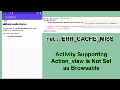 WebView showing ERR_CACHE_MISS on app production build - SRE School