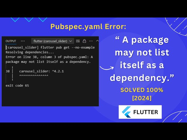 Flutter Error on line 6, column 5 of pubspec.yaml: A dependency may only have one source. sdk ...